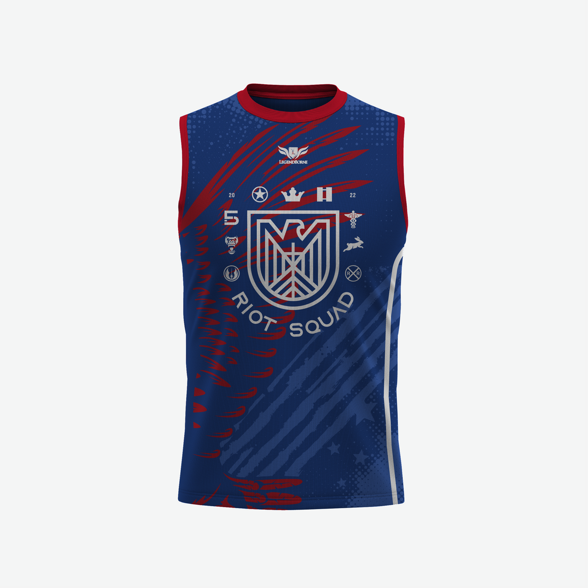 Riot Squad Mens Sleeveless Ocr Jersey Legendborne