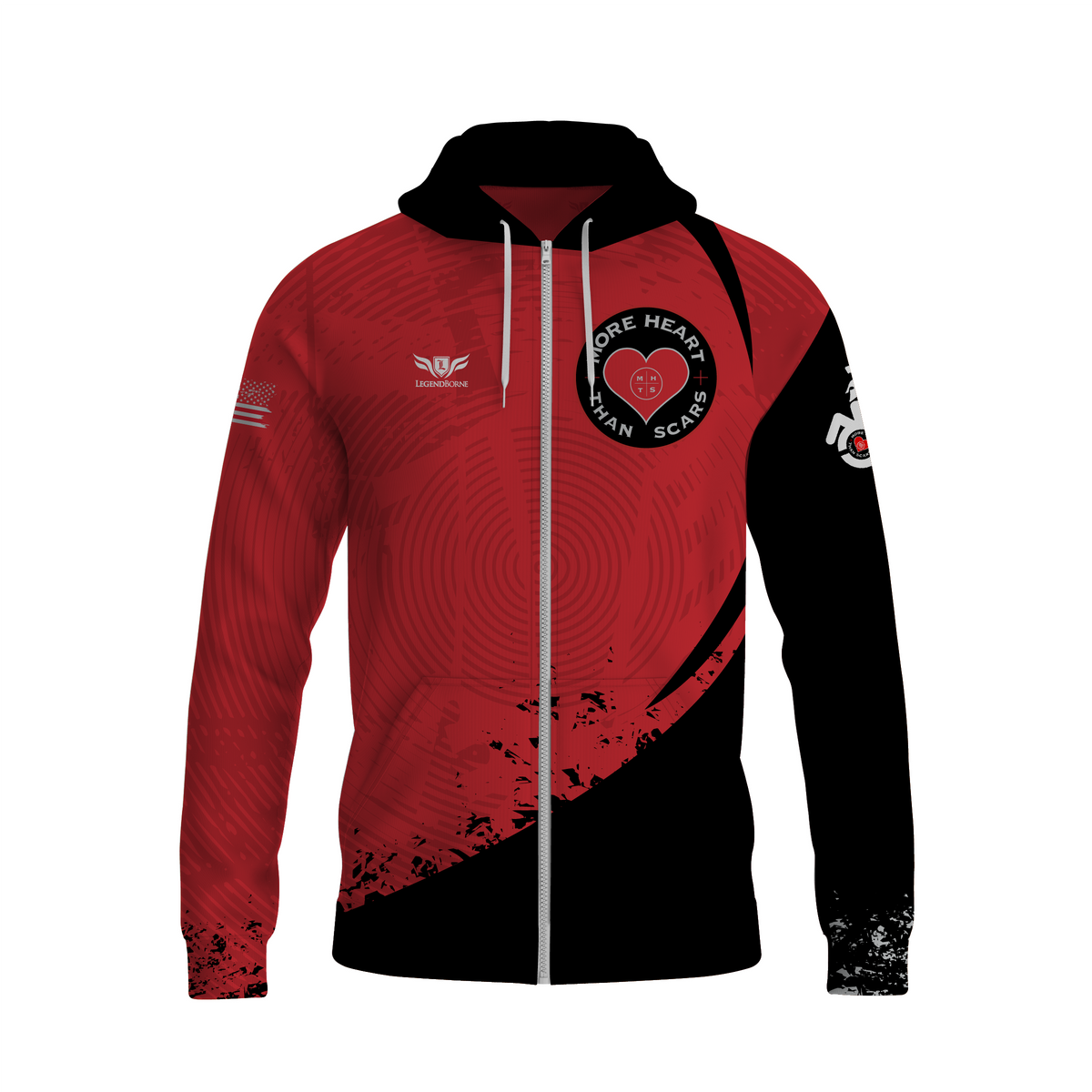 More Heart Than Scars Unisex Zip Signature Hoodie – LegendBorne